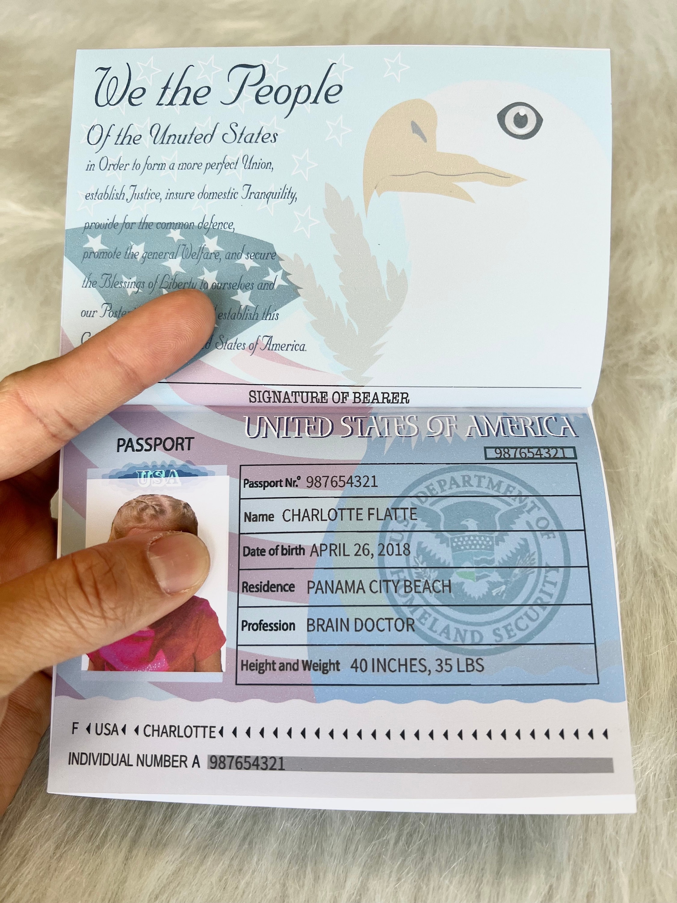 Blank Passport Inside