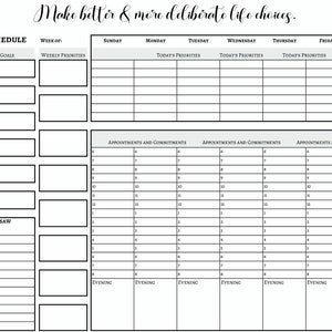 Weekly Planner 7 Habits Printable Weekly Planner PDF Covey 7 Habits ...