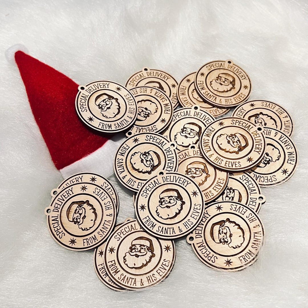 Santa Gift Tag Special Delivery Tag Santa Token From Santa Santa ...