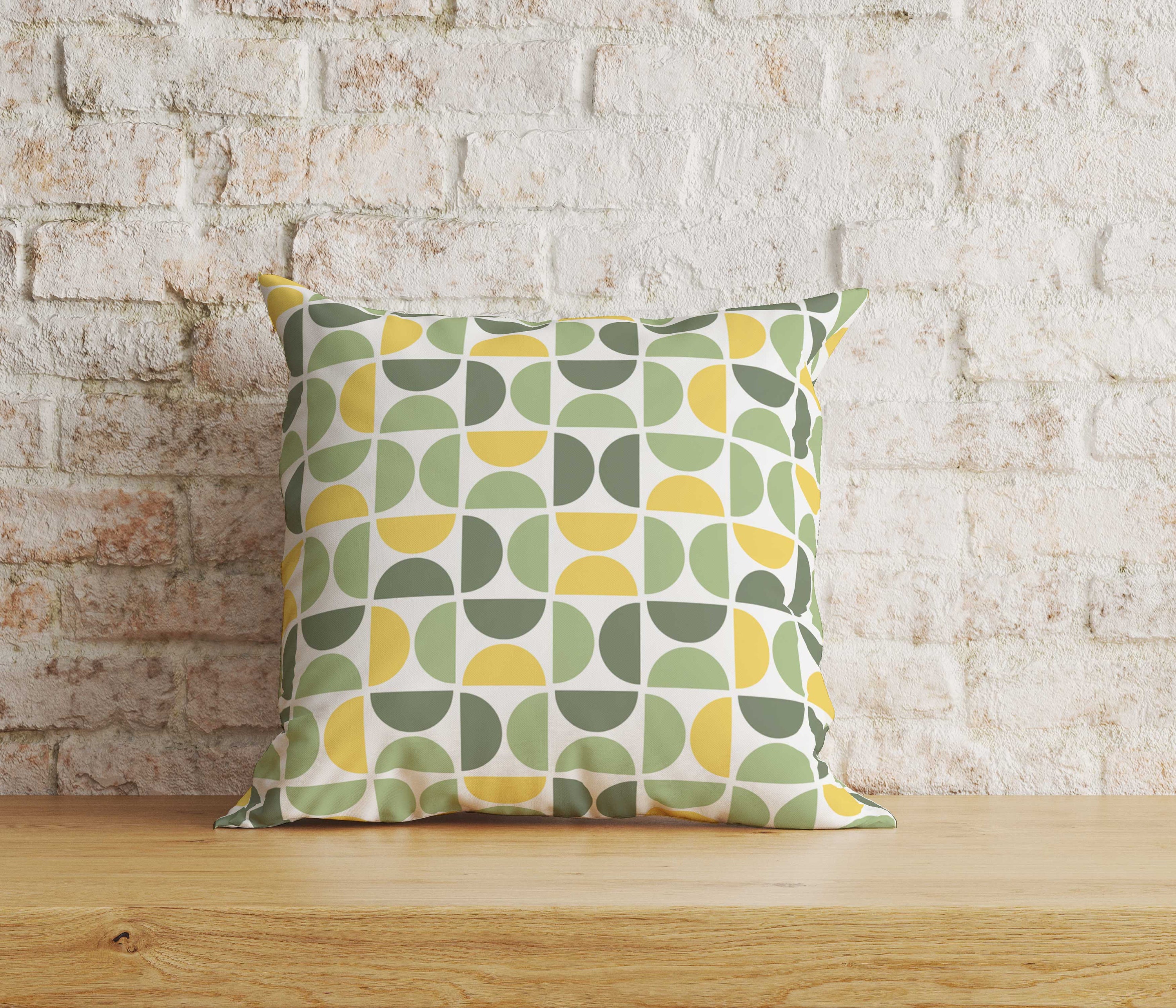Mid Century Modern Cushion Cover, Abstract Pillowcase, Green Mid ...