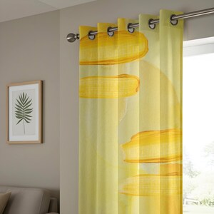 Vibrant Yellow Curtains for Living Room - Modern Home Decor With ...