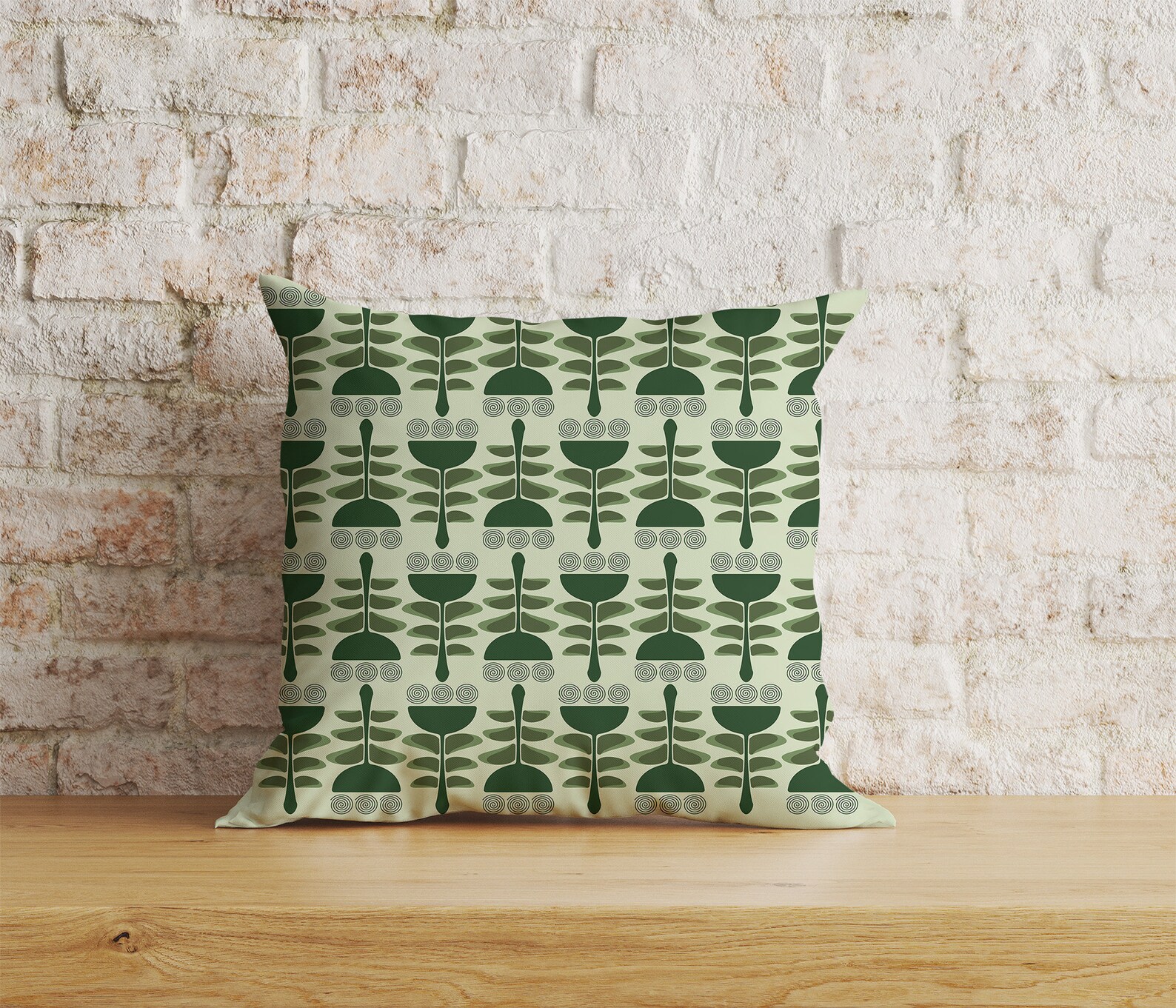 Floral Botanical Soft Fabric Cushion Cover, Retro Flower Pattern Throw ...
