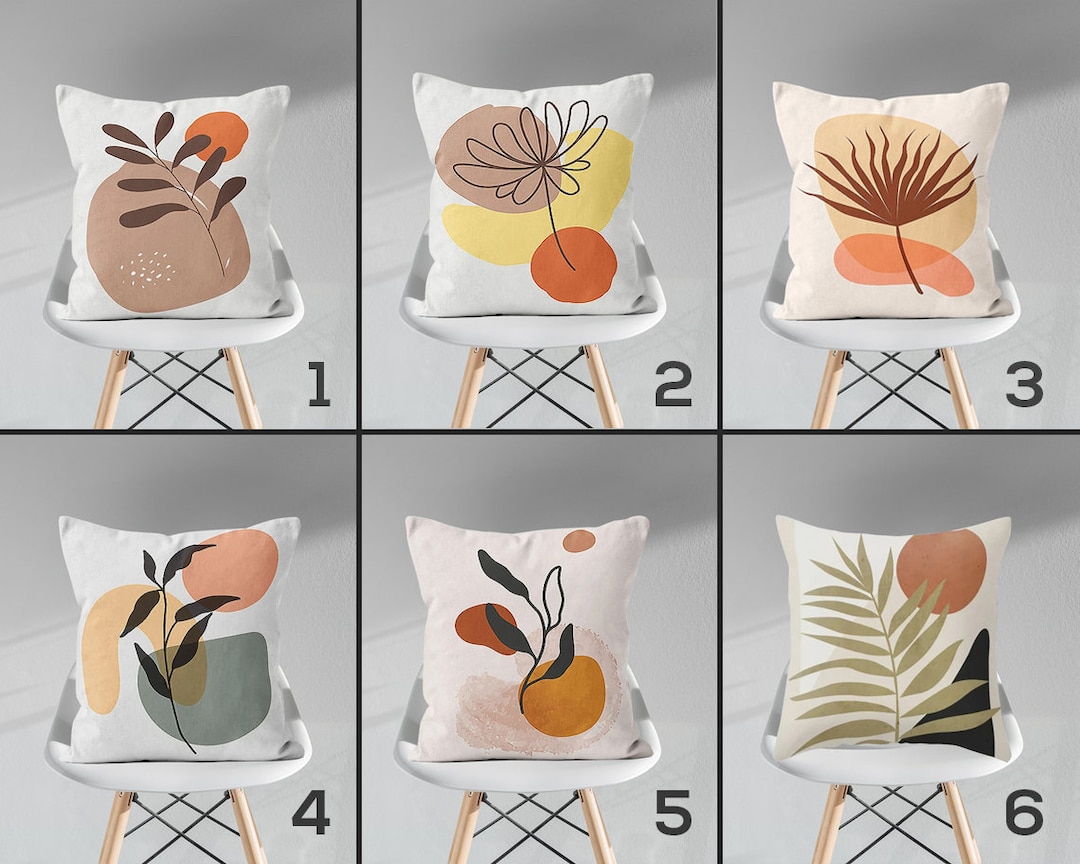Abstract Cushion Cover, Abstract Art Cushion Cover, Geometric Pillow ...