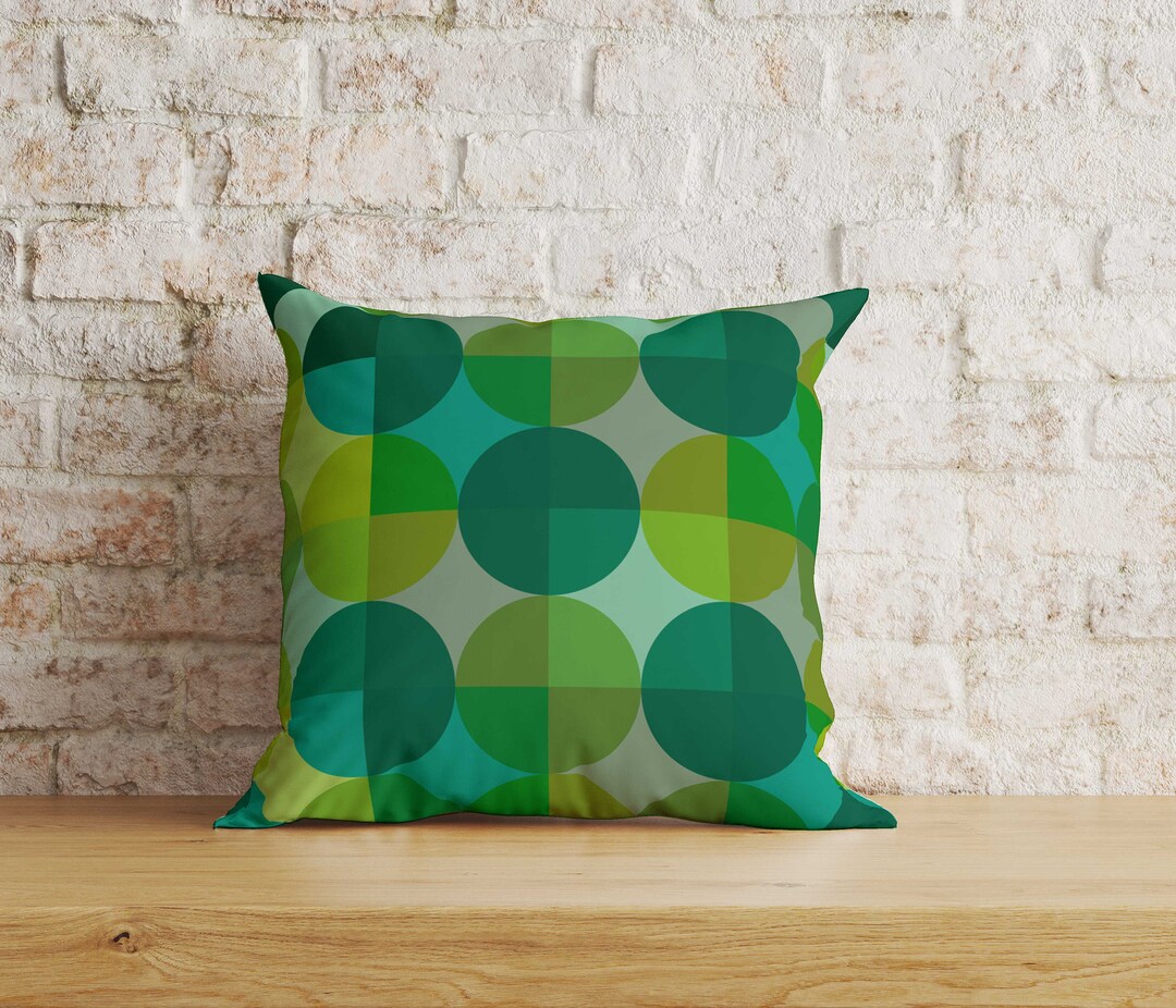 Colourful Mid Century Cushion Cover, Retro Cushion Cover, Modern ...