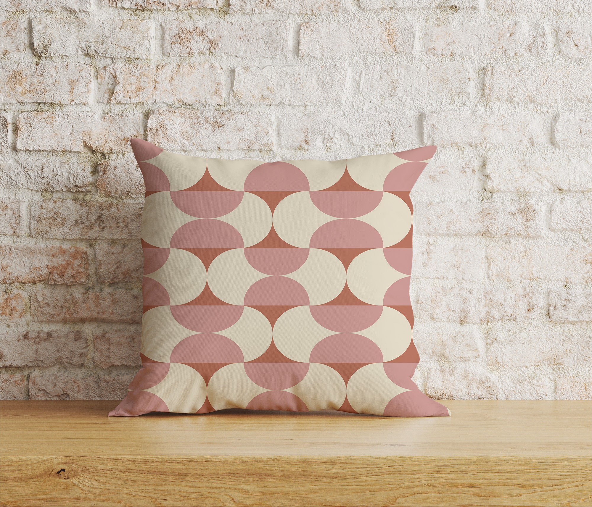 70s Geometric Cushion Cover, Retro Mid-century Modern Pillowcase - Etsy