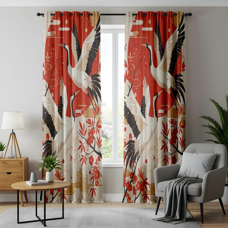 Japanese Curtains - Etsy