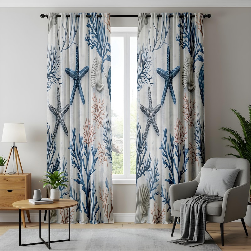 Starfish Curtains - Etsy