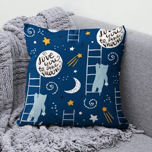 Space Baby/kids Cushion Cover, Planet Pattern Children Cushion Case ...