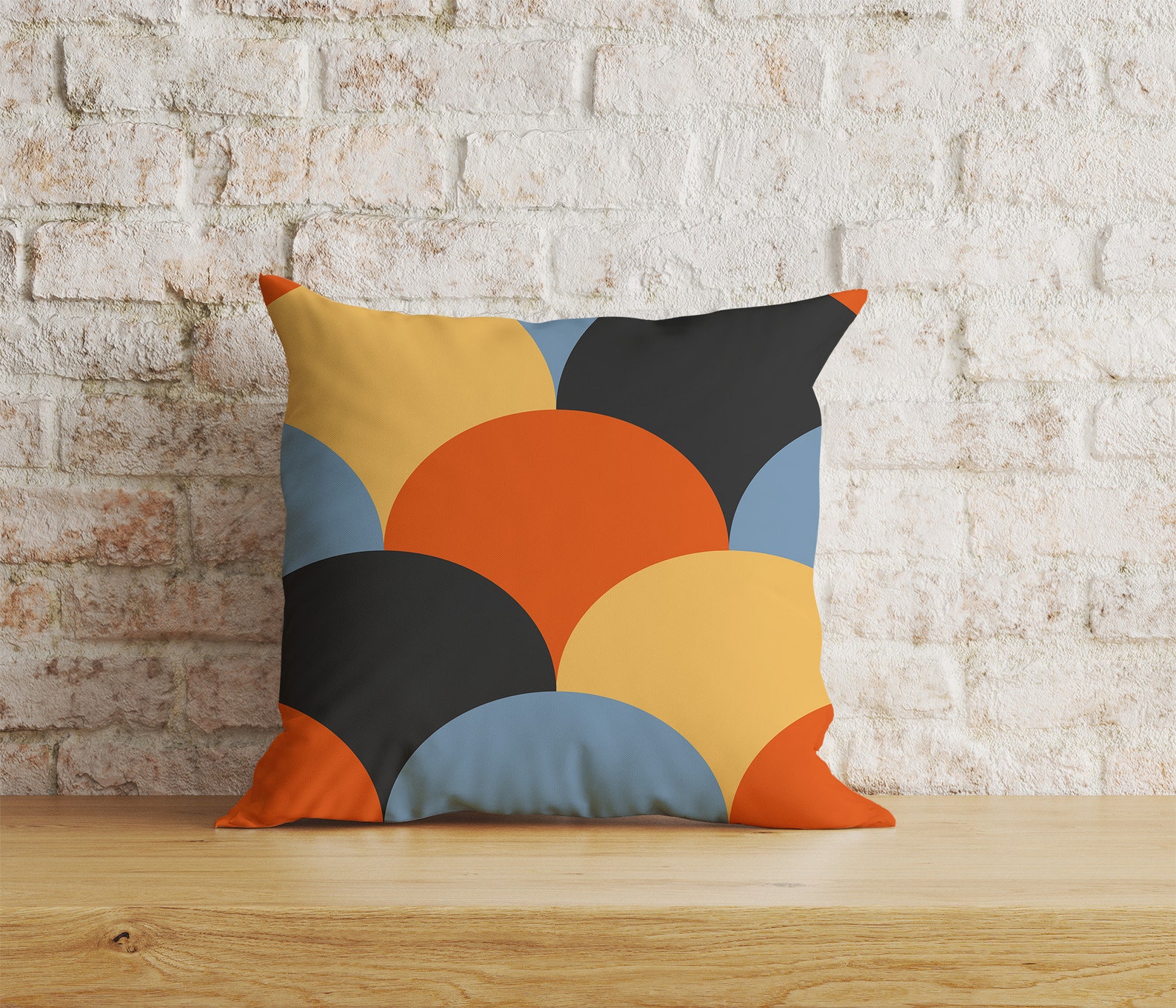 70s Geometric Cushion Cover, Retro Mid-century Modern Pillowcase - Etsy
