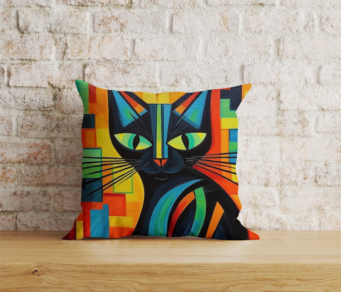 Funny Cat Cushion Covers, Cat Pillow Covers, Cute Cat Scatter Cushions ...