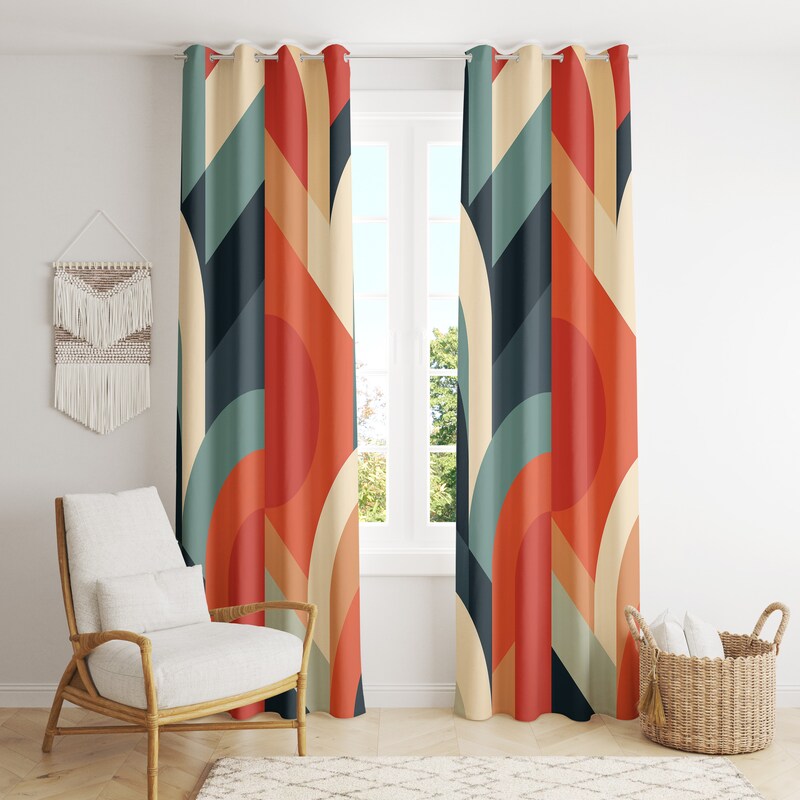 Modern Curtains - Etsy
