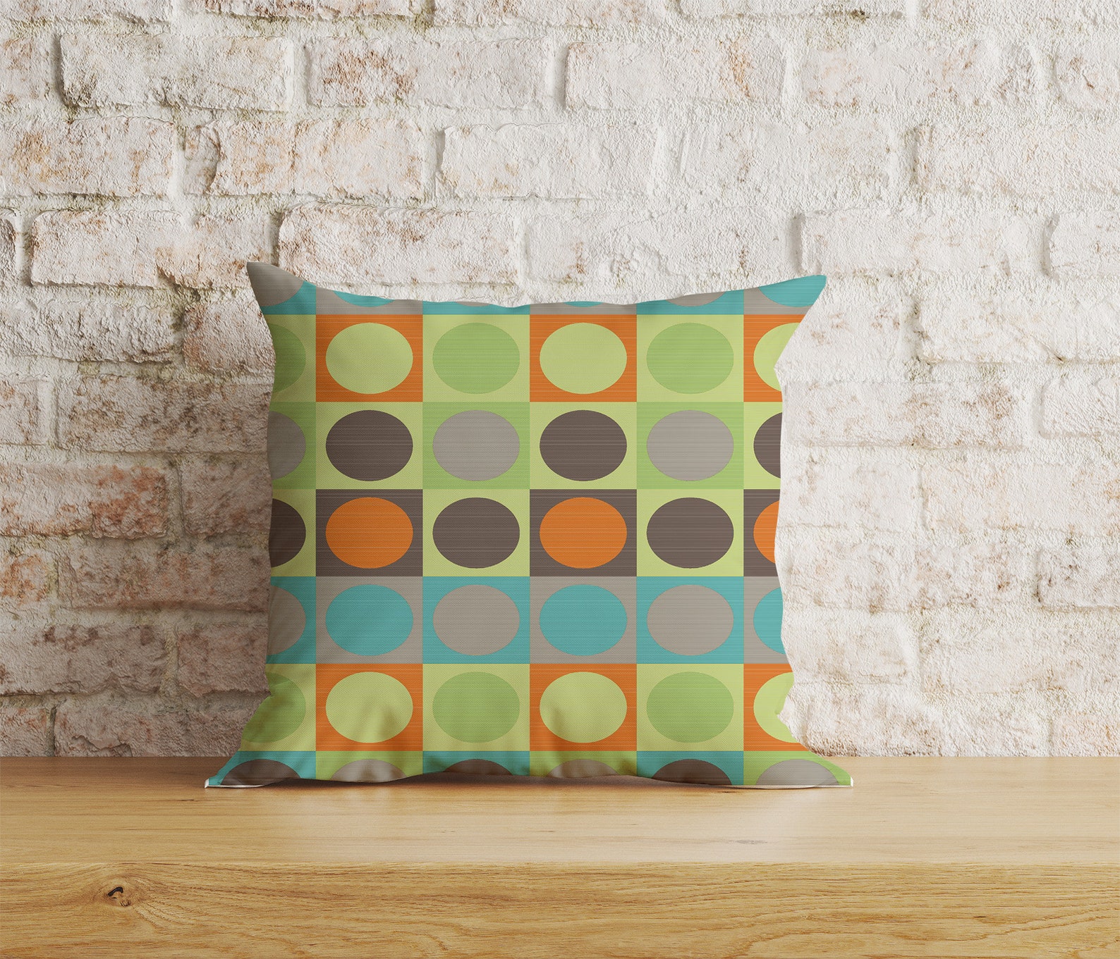 70s Geometric Cushion Cover, Retro Mid-century Modern Pillowcase - Etsy