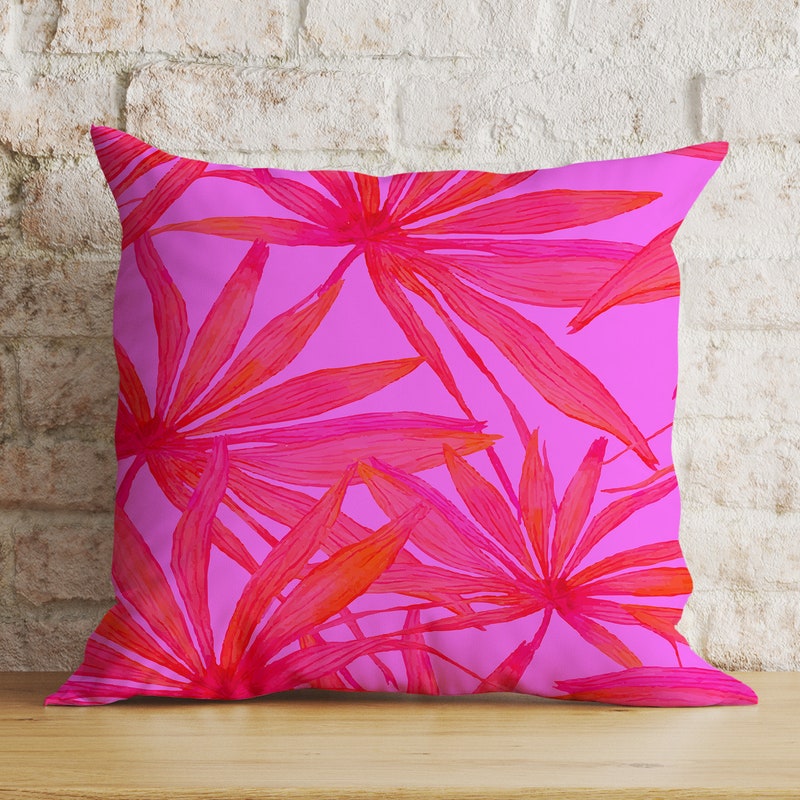 Fuchsia Throw Pillow - Etsy