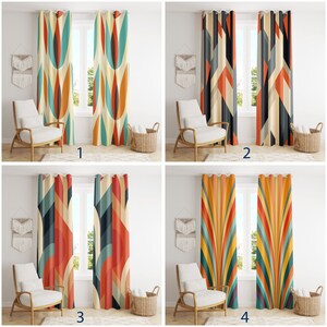 Colorblock Curtains - Etsy