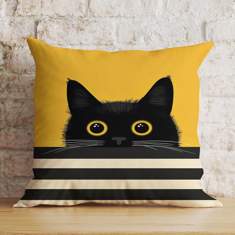 Cat Pillow - Etsy