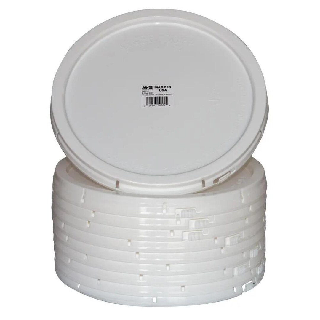 2 Gal White Paint Bucket Lid, 10 Pack - Etsy