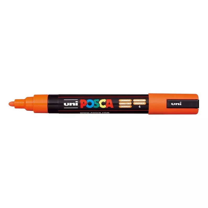 Posca PC-5M Medium Bullet Tip Paint Marker, Orange - Etsy