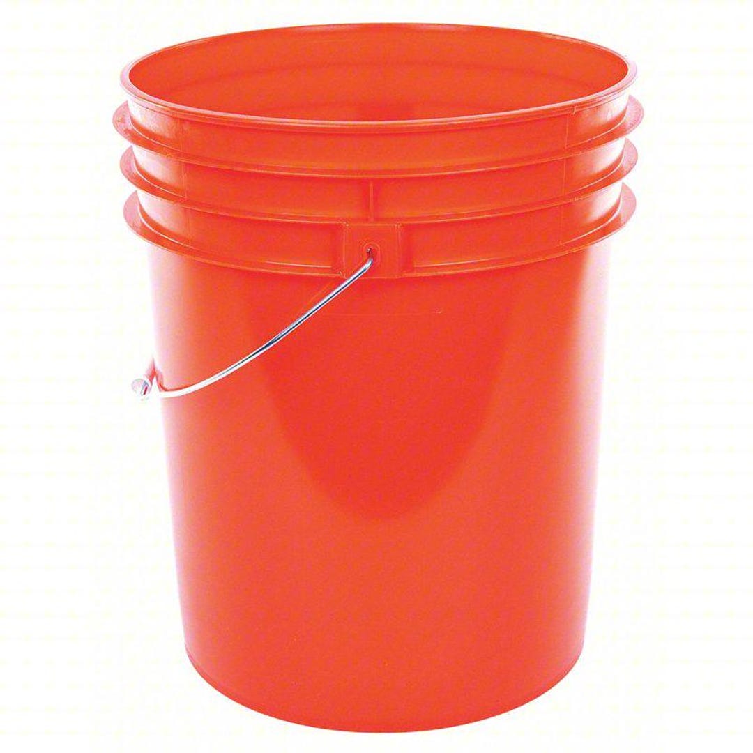 Orange Paint Bucket, 5 Gallon - Etsy