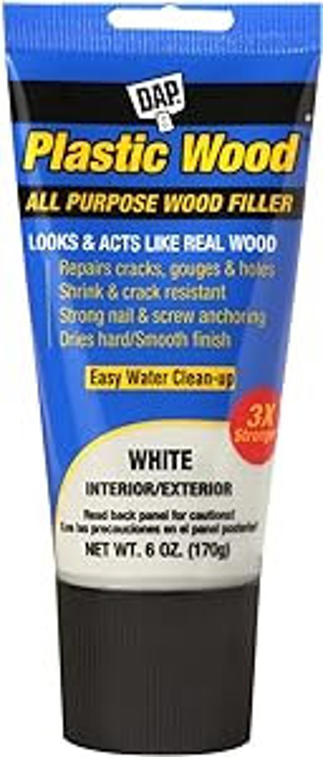 DAP Plastic Wood White Latex Wood Filler, 3 Oz. - Etsy