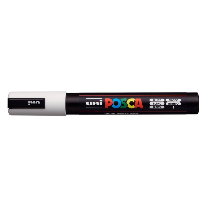 Posca PC-5M Medium Bullet Tip Paint Marker, White - Etsy