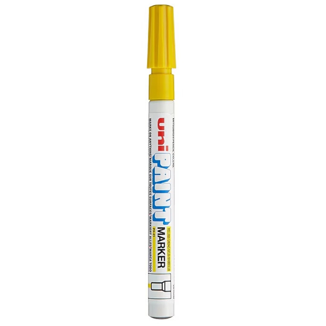 Uni PAINT PX-21 Oil-based Paint Marker, Fine Line, Yellow - Etsy