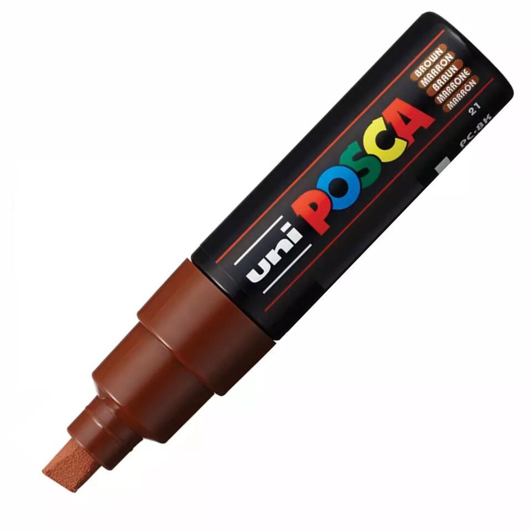 Posca PC-8K Broad Chisel Tip Paint Marker, Brown - Etsy