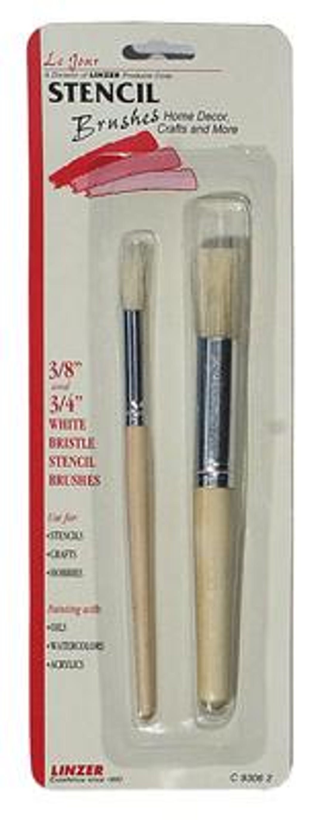 2-piece Stencil Paint Brush Set - Etsy