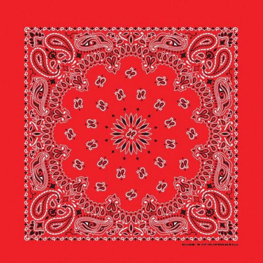 Hav-a-hank Red Paisley Bandanna, 100% Cotton, Made in USA, 3 Pack - Etsy