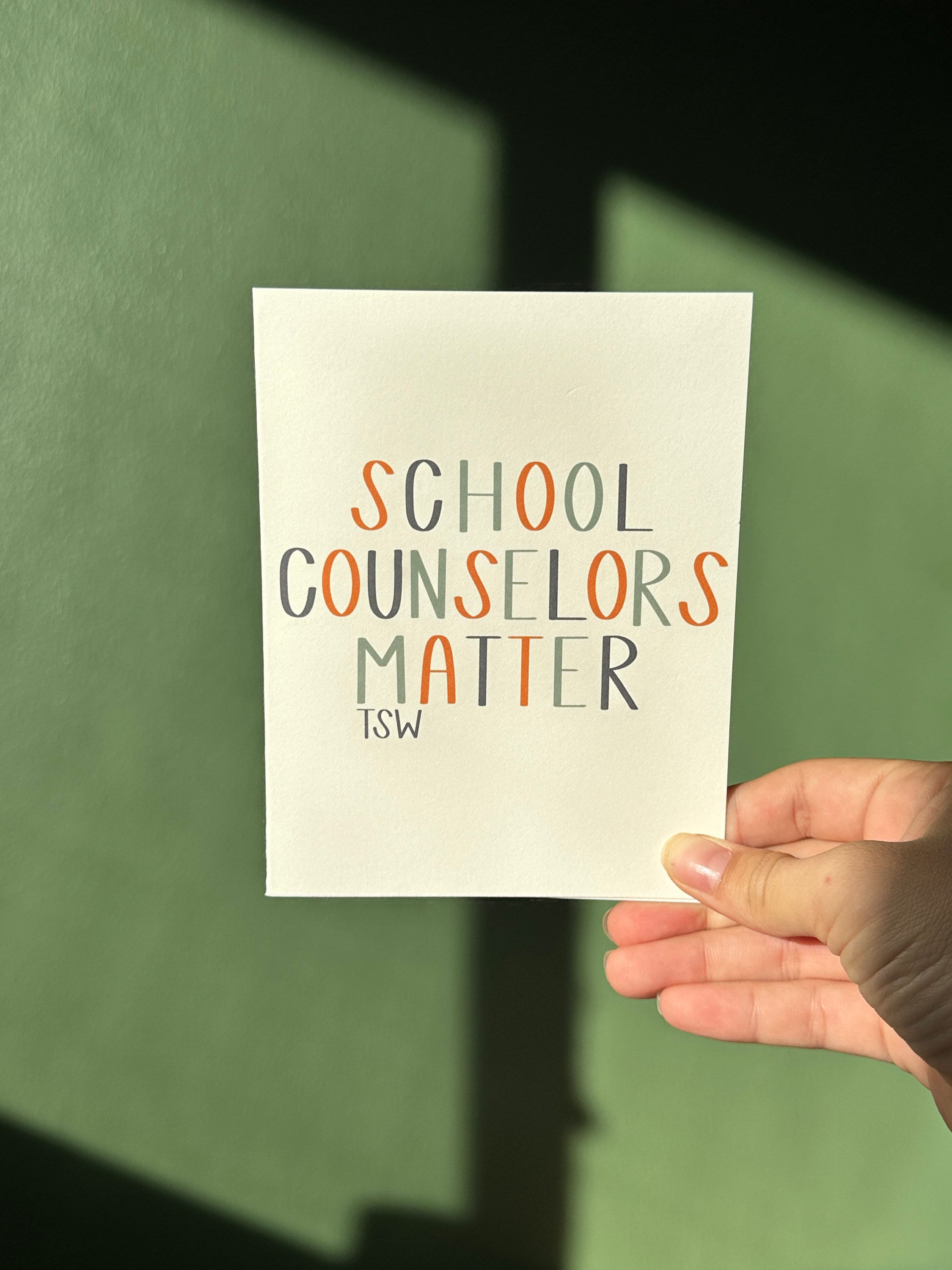 School Counselors Matter Card Thank You Appreciation Happy - Etsy