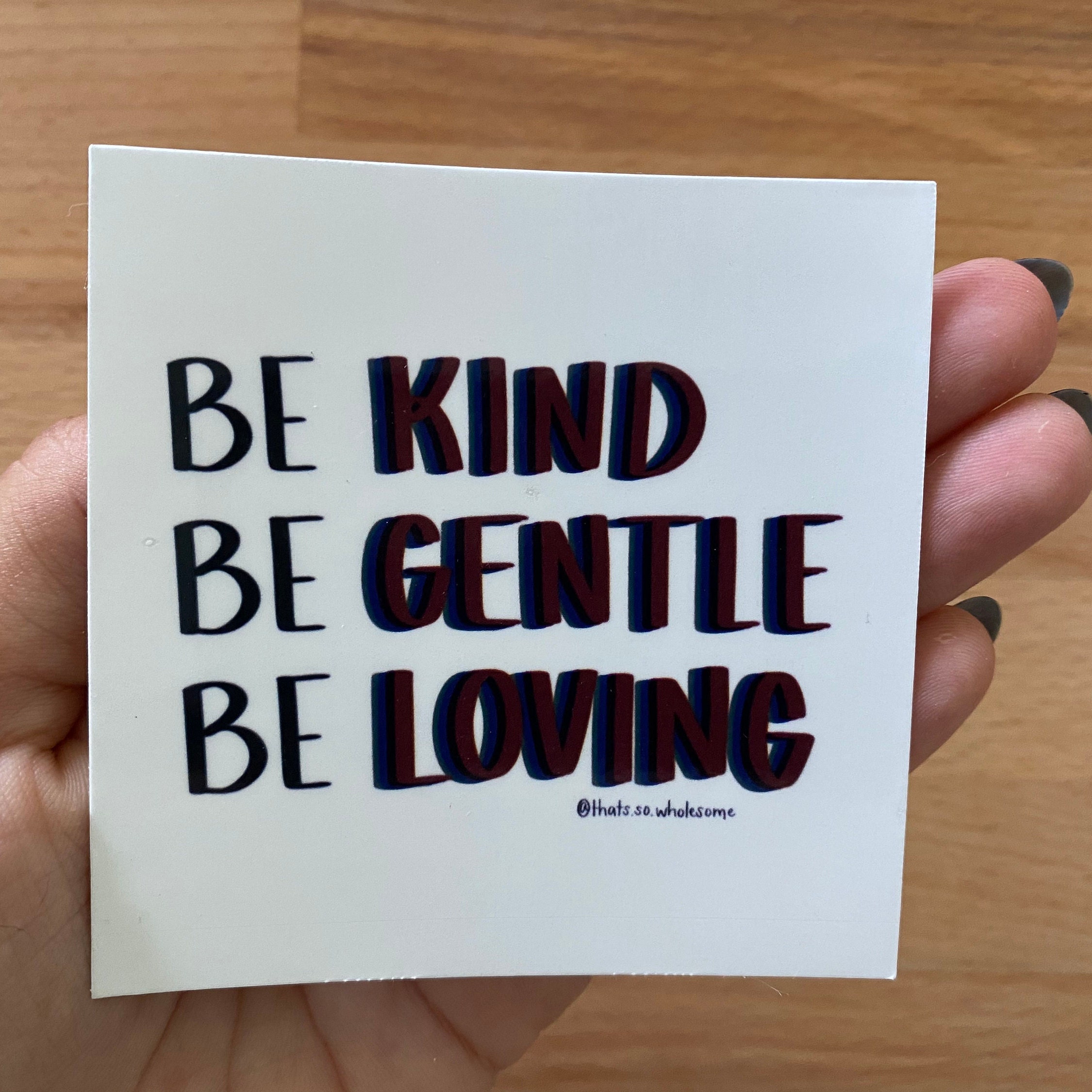 Be Kind Be Gentle Be Loving Water Bottle Sticker - Etsy