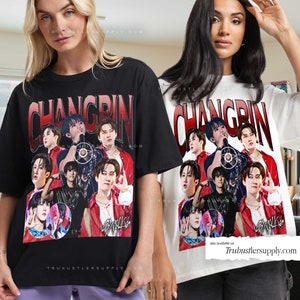 Changbin Straykids Kpop Inspired Graphic Shirt, Changbin Retro T Shirt ...