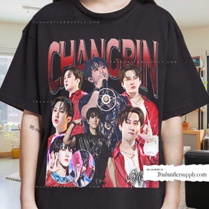 Changbin Straykids Kpop Inspired Graphic Shirt, Changbin Retro T Shirt ...