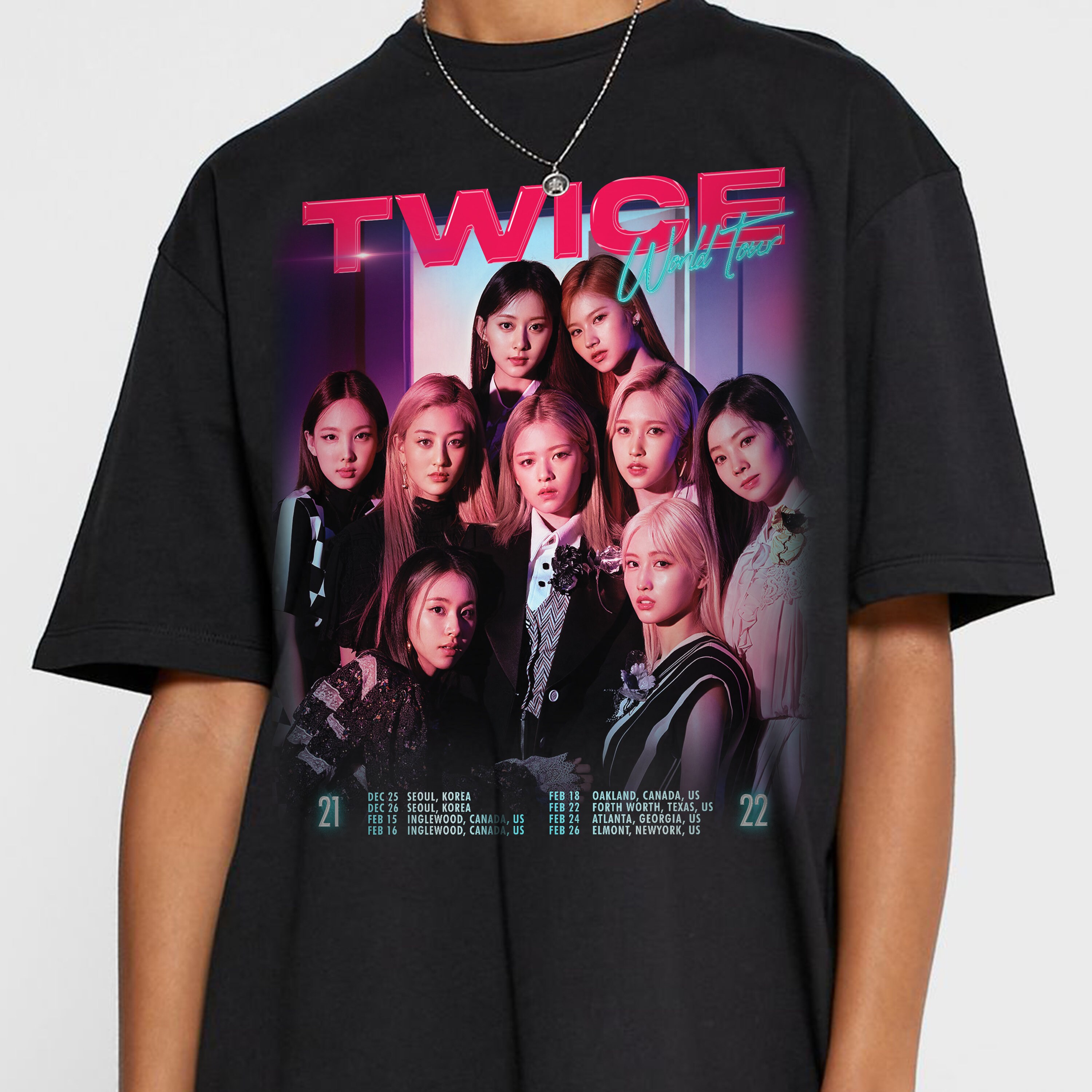 Twice World Tour III 2022 Vintage Neon Shirt Tzuyu Shirt | Etsy