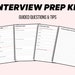 Interview Prep Guide: Interview Prep Questions, Sample Interview ...