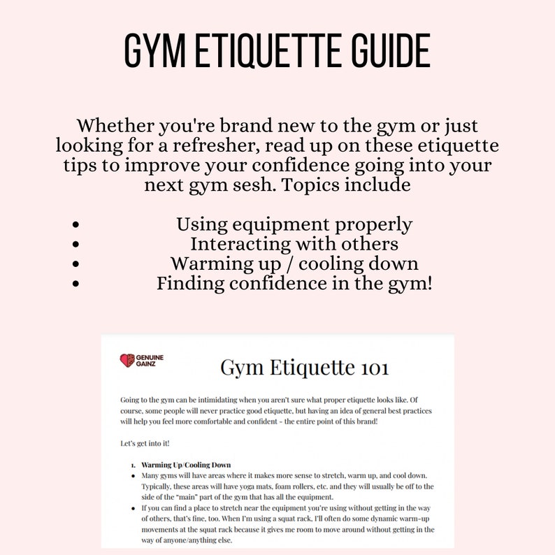 Gym Etiquette Tips: Confidence Building Fitness Tips for Beginners ...