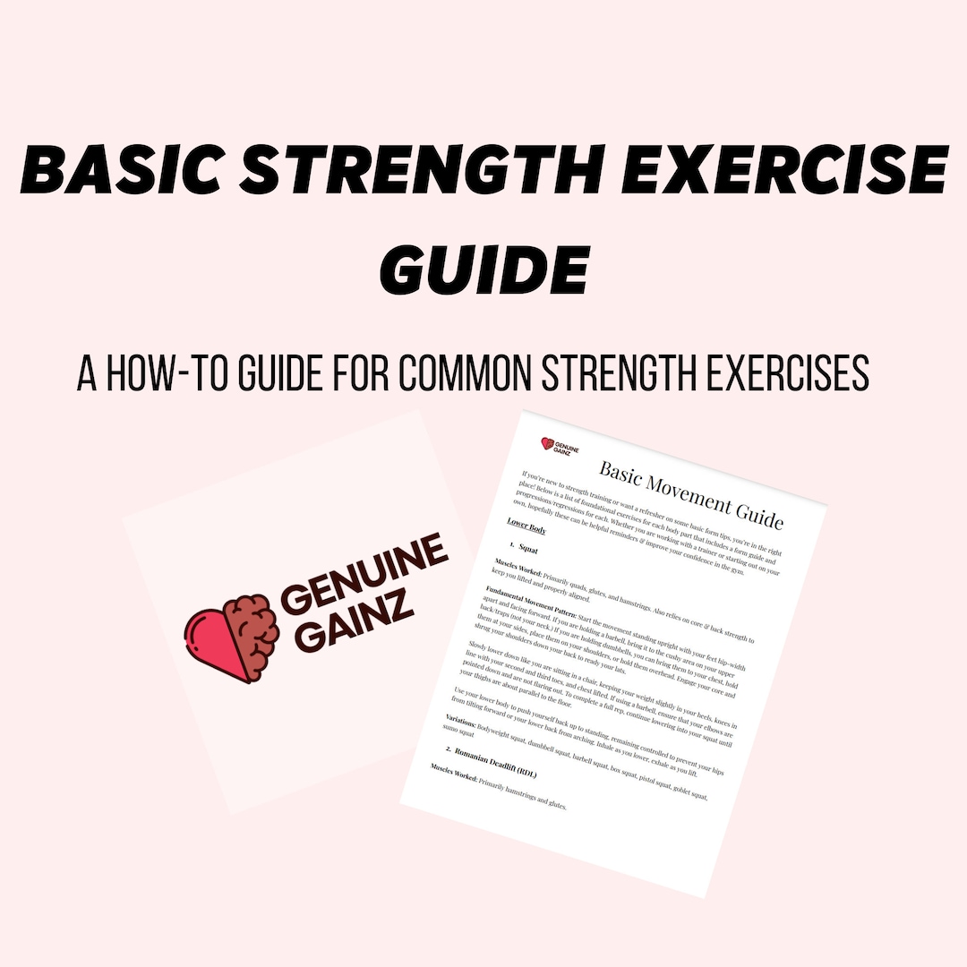 Basic Strength Exercises: How-to Guide for Lower & Upper Body Strength ...