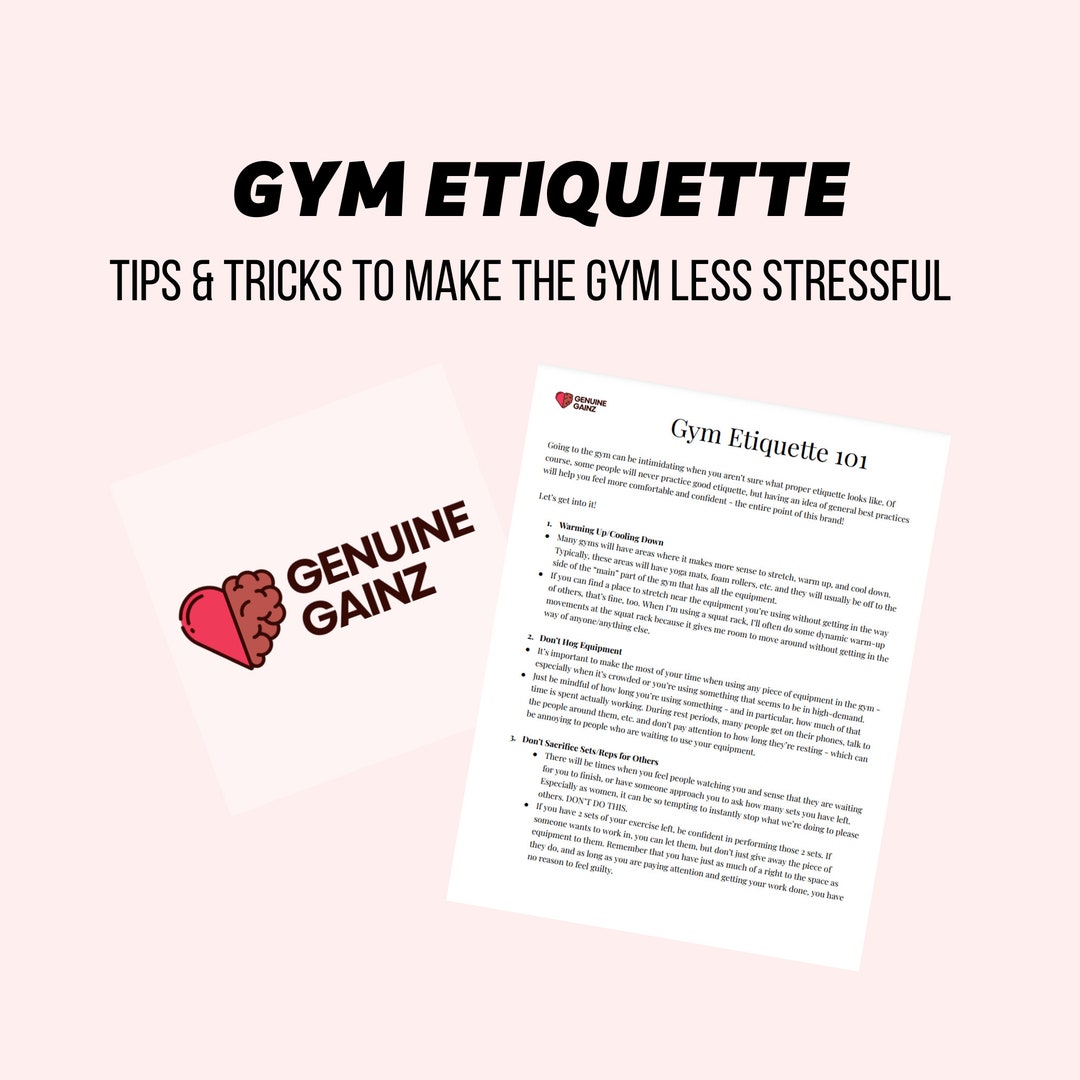 Gym Etiquette Tips: Confidence Building Fitness Tips for Beginners ...