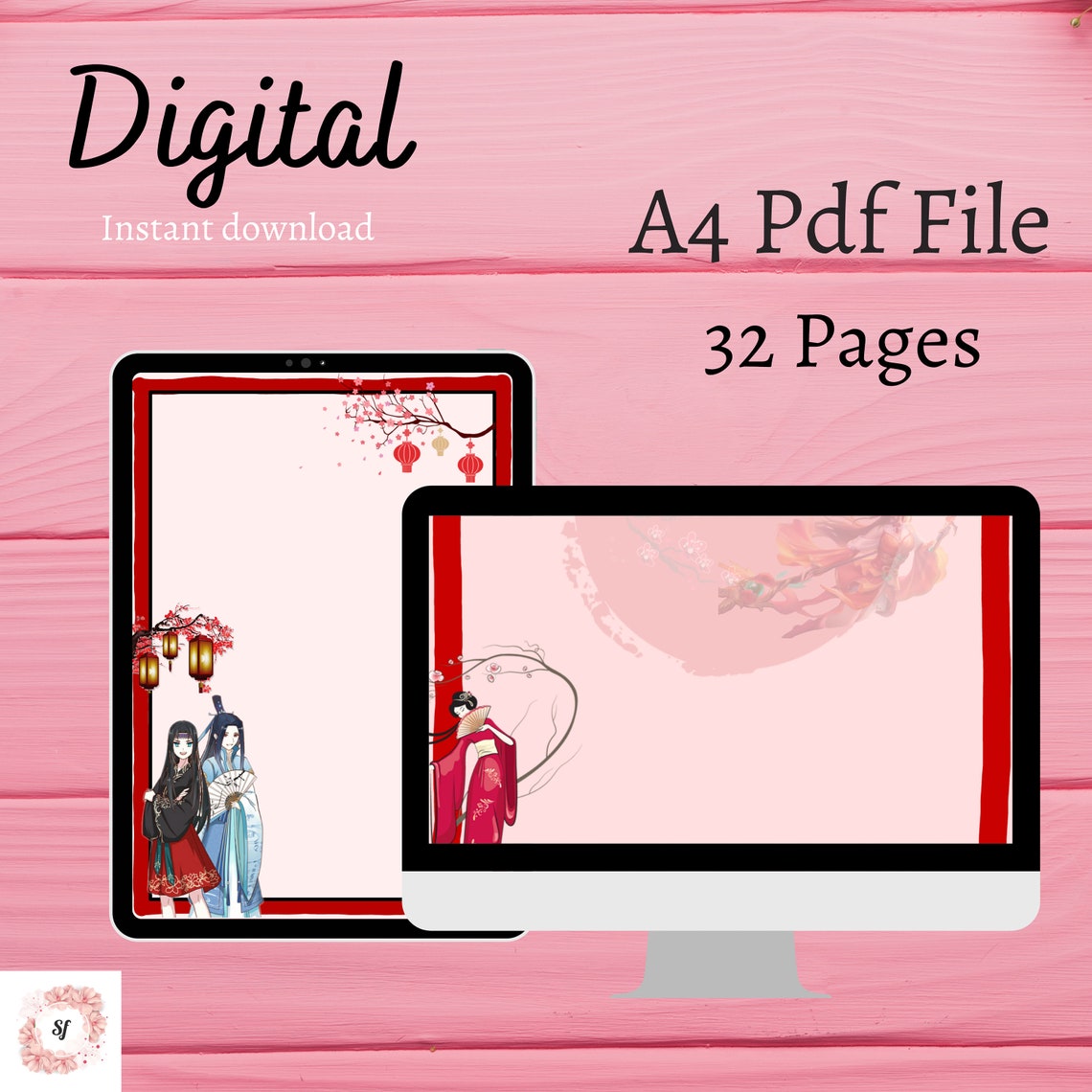 Digital and Printable Memo Pad, Notes, Stationary, Journal, Diary ...