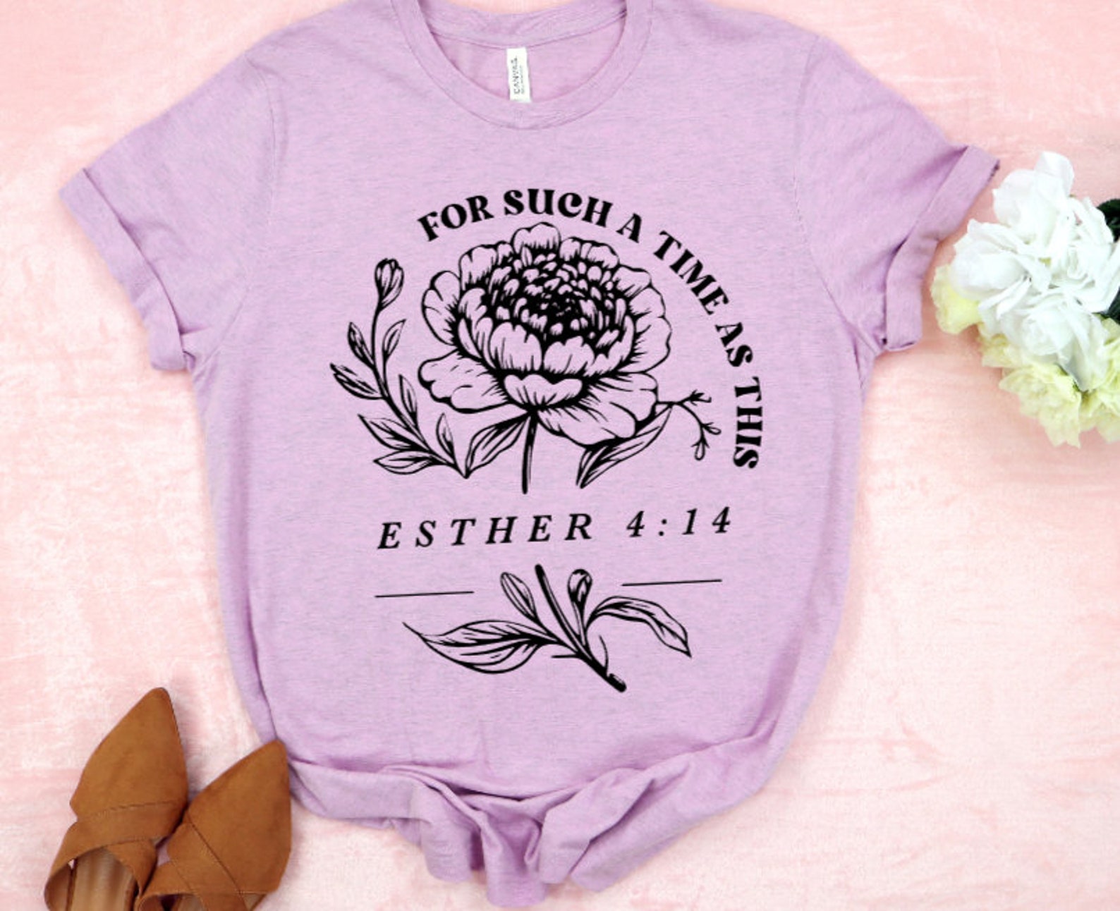 For Such a Time as This, Esther 4:14, Bible Verse Shirt, Christian Apparel, Encouragement Shirt ...