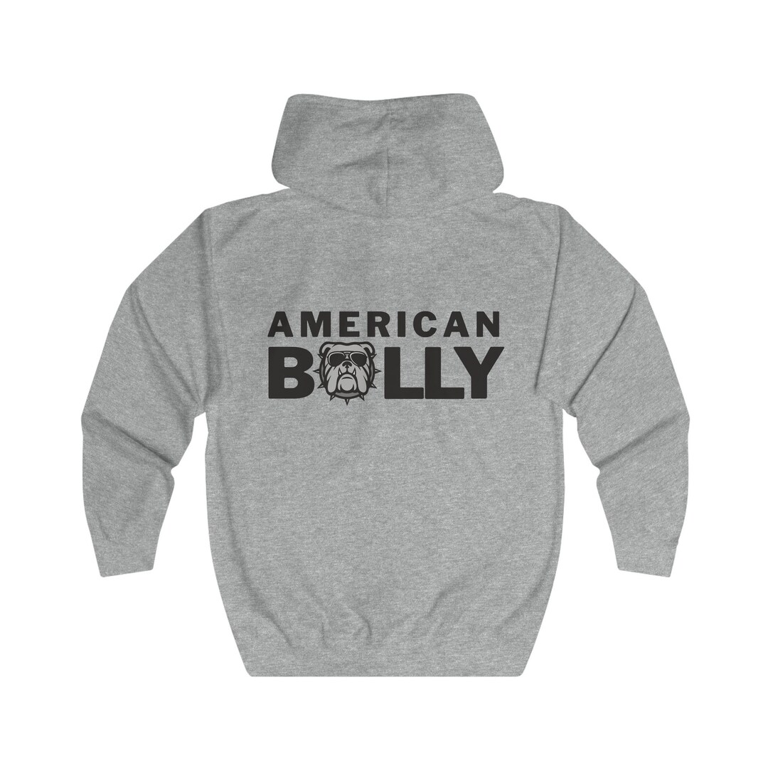 Unisex Full Zip Hoodie American Bully, Pitbull Pullover, Dog Hoodie ...