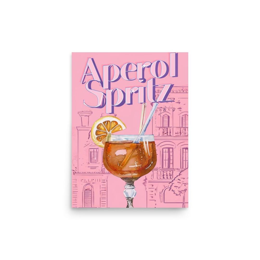 Aperol Spritz Pink Poster - Etsy