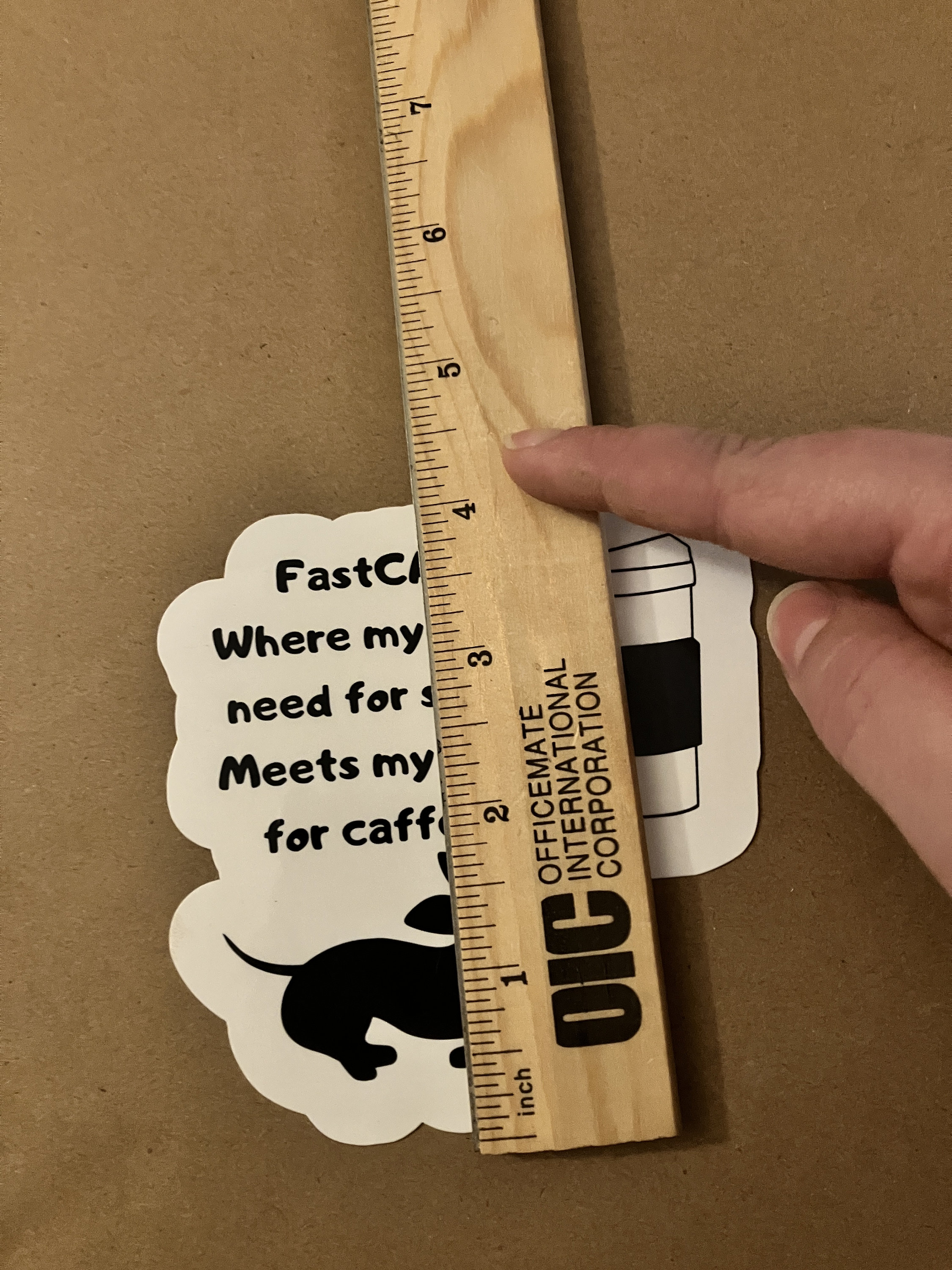 Fastcat Small Dog and Coffee Sticker, Dog Need for Speed Need for ...