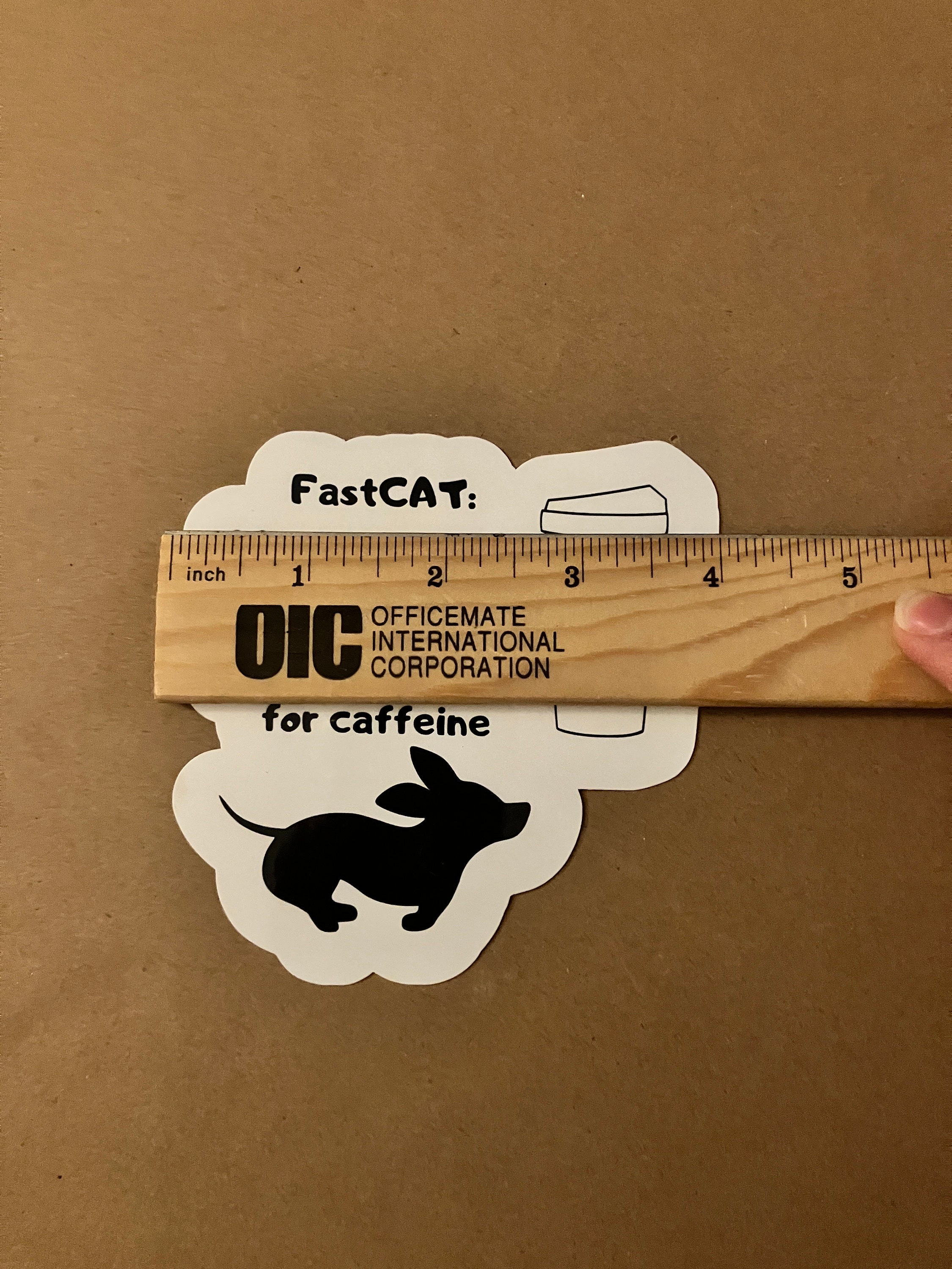 Fastcat Small Dog and Coffee Sticker Dog Need for Speed Need - Etsy