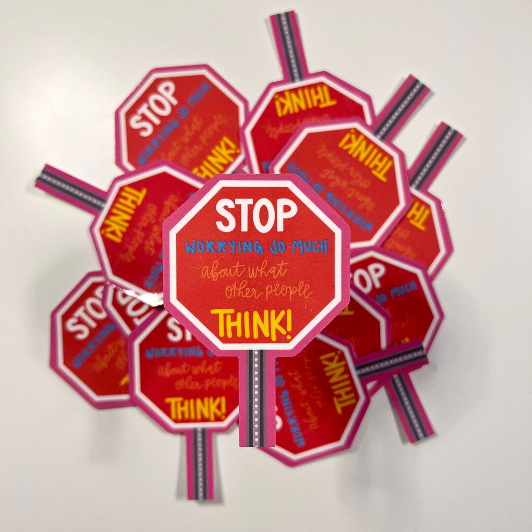 Stop Sign Sticker Laptop Sticker Water Bottle Sticker - Etsy