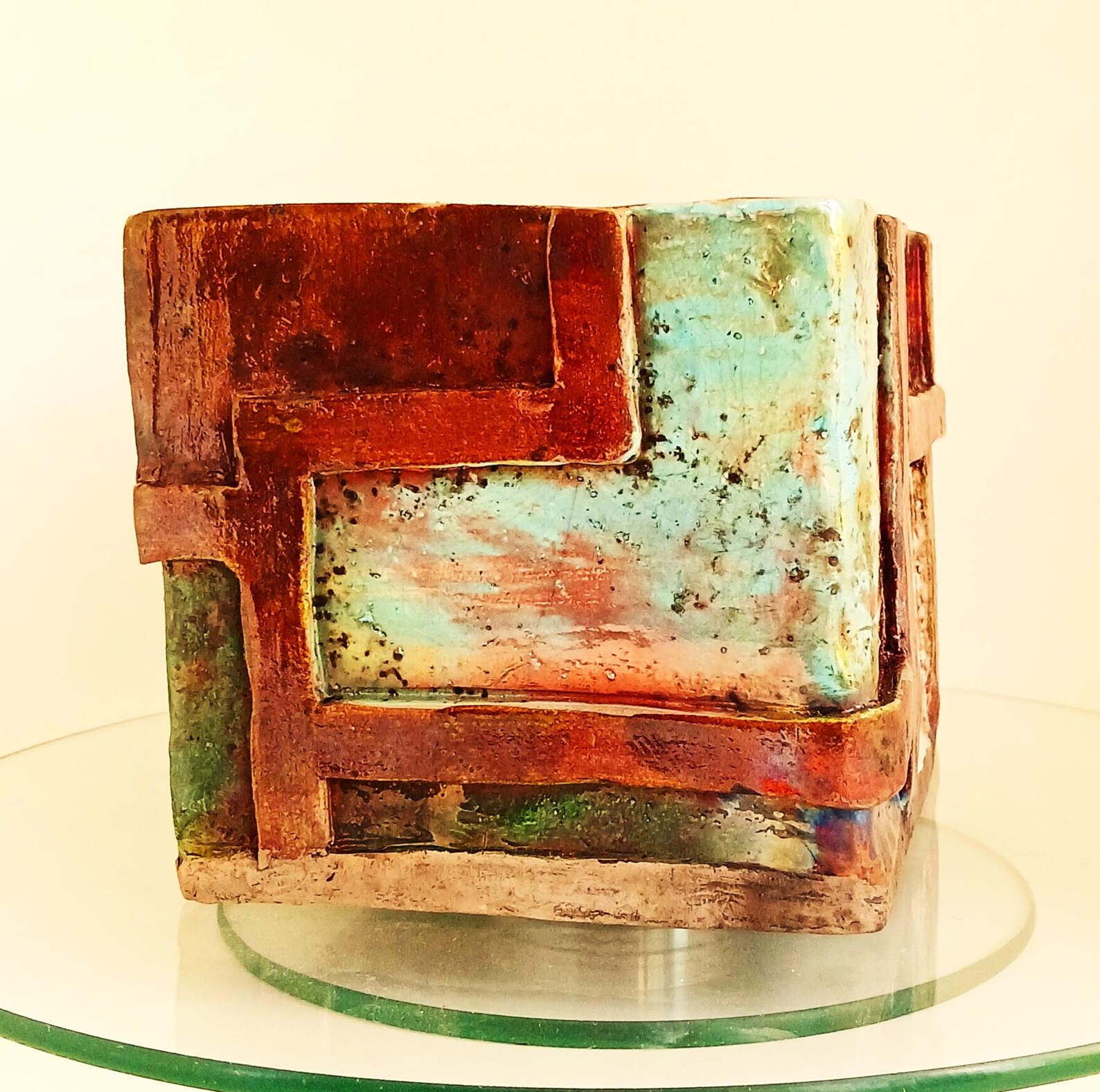 RAKU POTTERY Hand-built Vase Home and Garden Décor Made From Quality ...