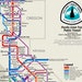 Pacific Crest Trail PCT Conceptual Transit Map - 30x18 Large Canvas ...