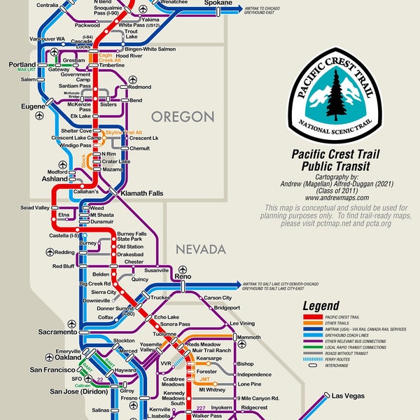 Pacific Crest Trail Art - Etsy