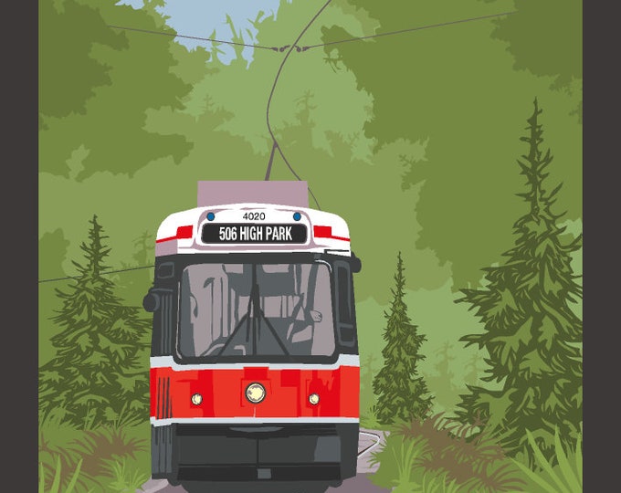 Peter Witt Streetcar Front View - Toronto Landmarks Wall Art – Iconic ...