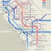 Pacific Crest Trail PCT Conceptual Transit Map - 30x18 Large Canvas ...