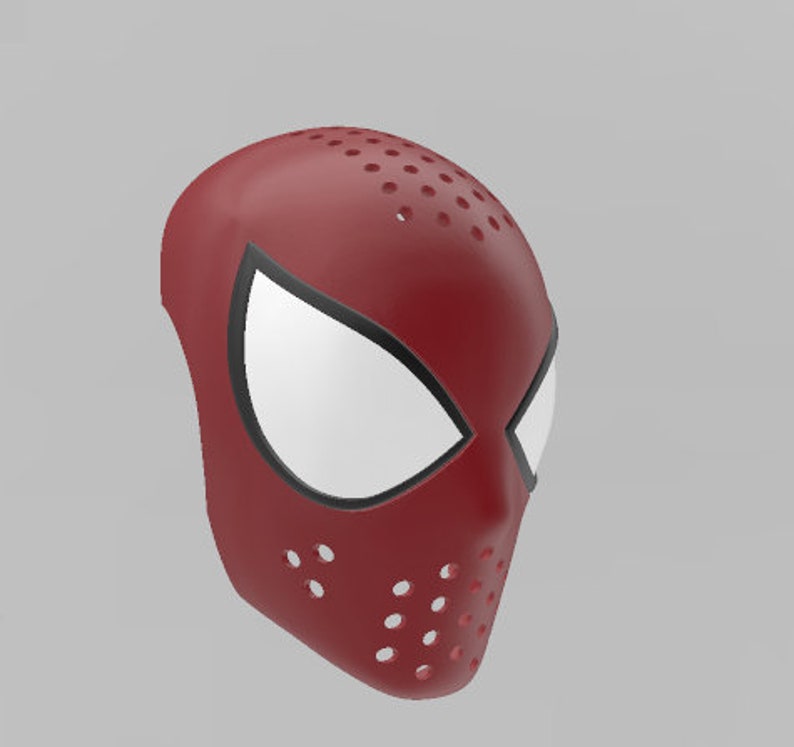 Comic Book Spider man Face Shell 3D File Etsy
